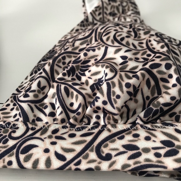 Athleta Swim New Athleta Aqualuxe Batik Bikini Top Paisley Poshmark